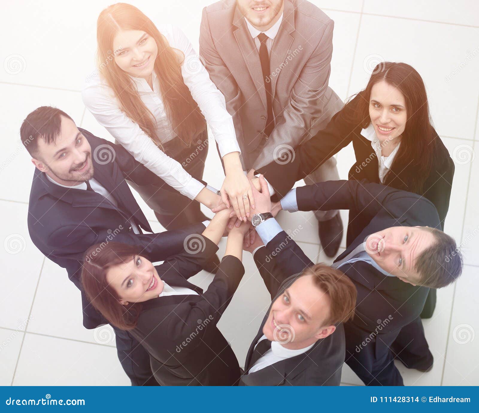 Business Team Formed into a Circle Stock Photo - Image of concept ...