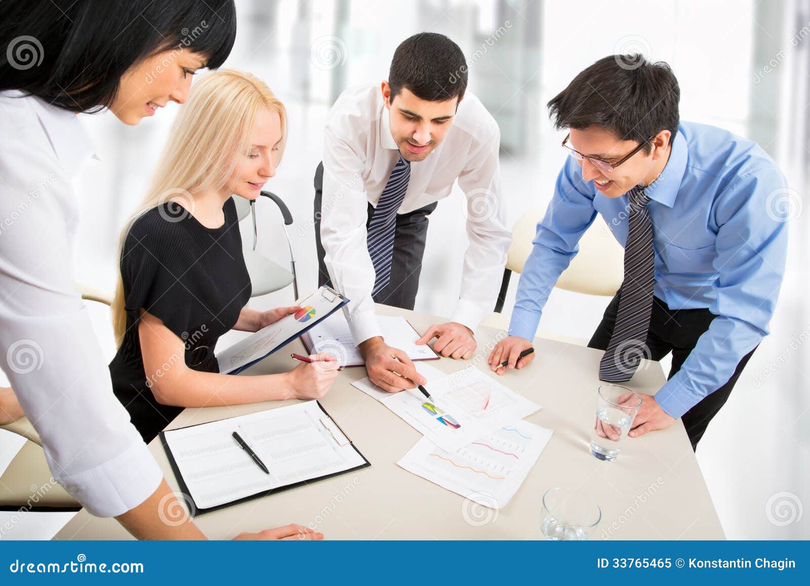 Business team stock image. Image of businessman, businesswoman - 33765465
