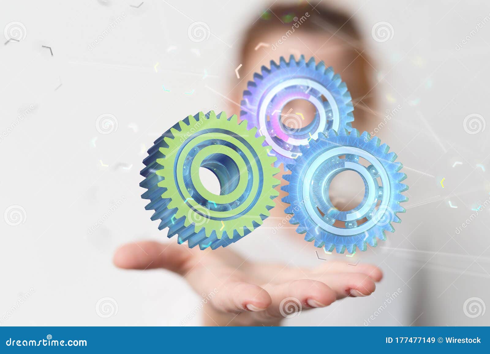 A Business Team Gear To Success Concept Stock Image - Image of team ...