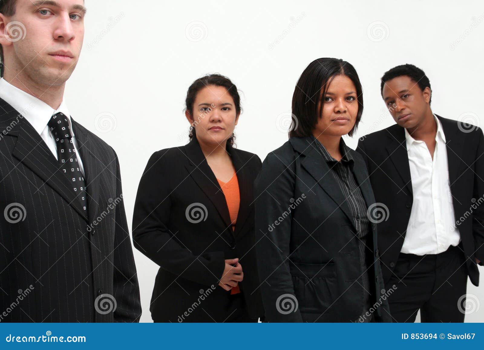 Business Team - Group of Four Stock Photo - Image of coworker, american ...