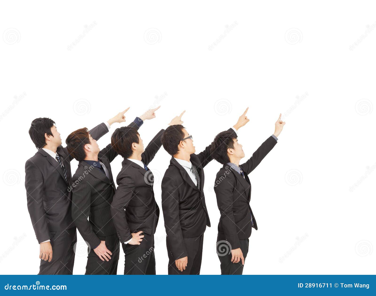 Business Team Hand Pointing Stock Image - Image of businesspeople ...