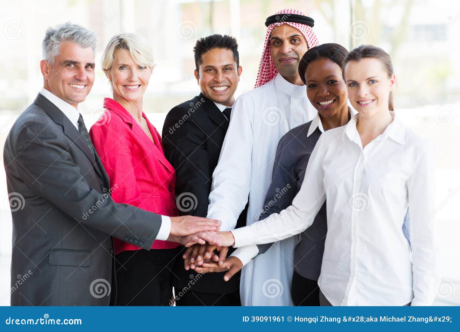 Business Team Hands Together Stock Image - Image of colleagues, company ...