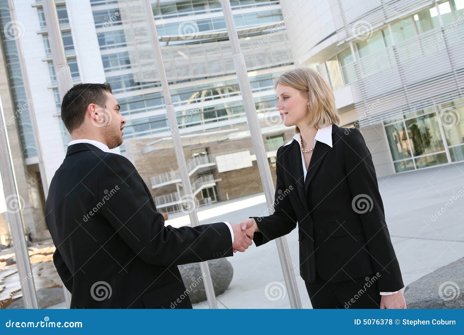 Business Team Handshake stock photo. Image of blonde, employment - 5076378