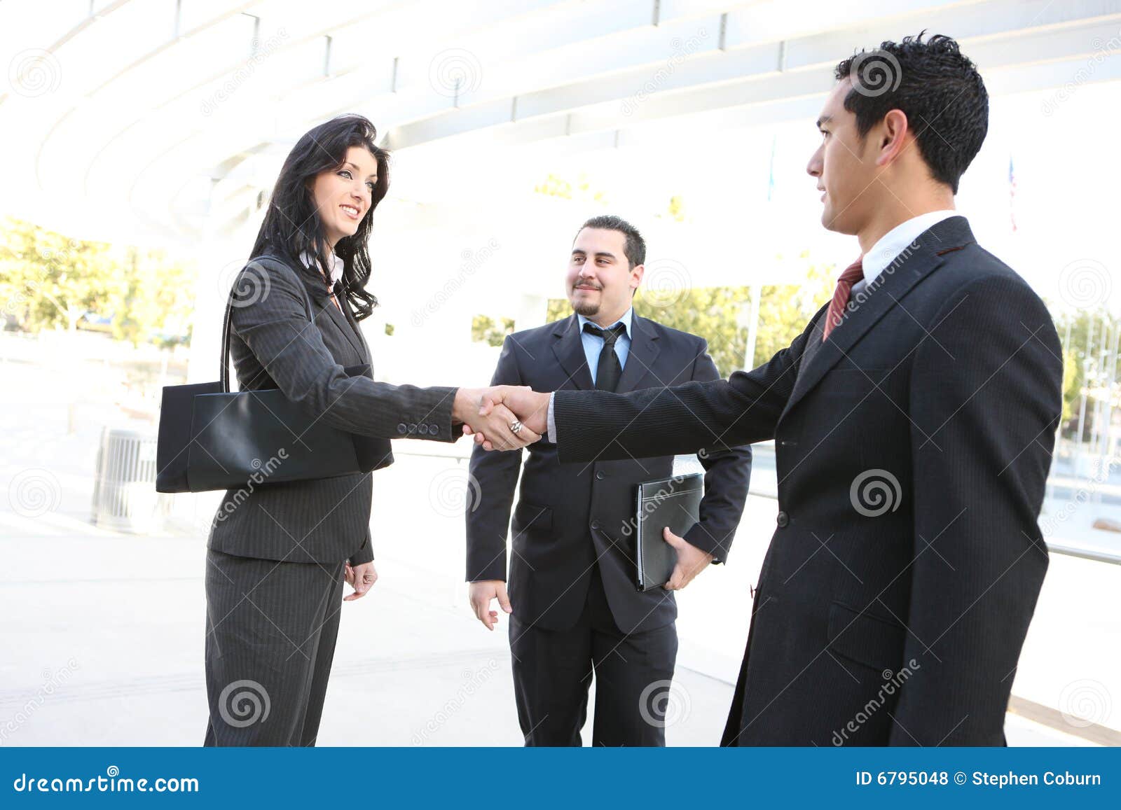 Business Team Handshake stock photo. Image of interview - 6795048