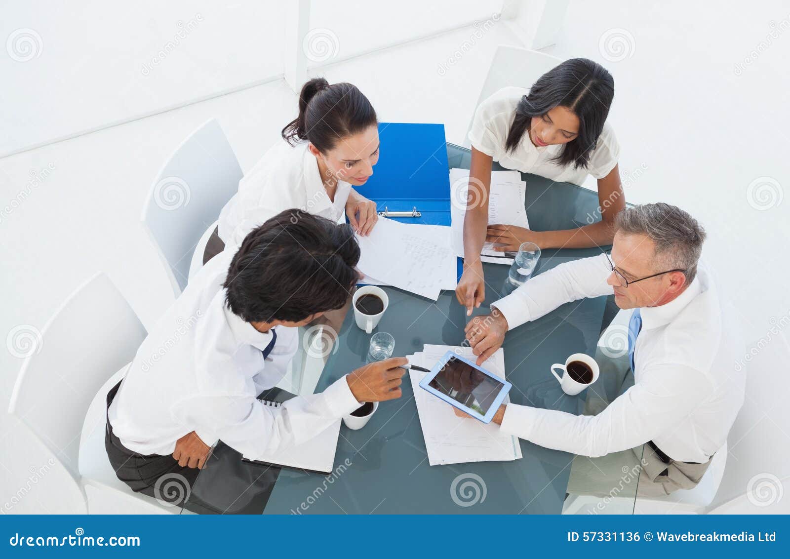 Business team hard at work stock photo. Image of american - 57331136