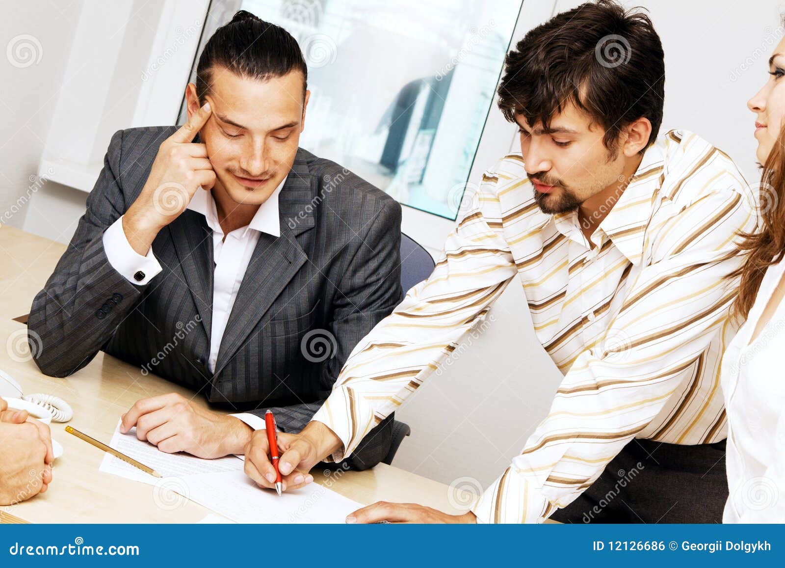 Business Team Having a Discussion Stock Photo - Image of communication ...