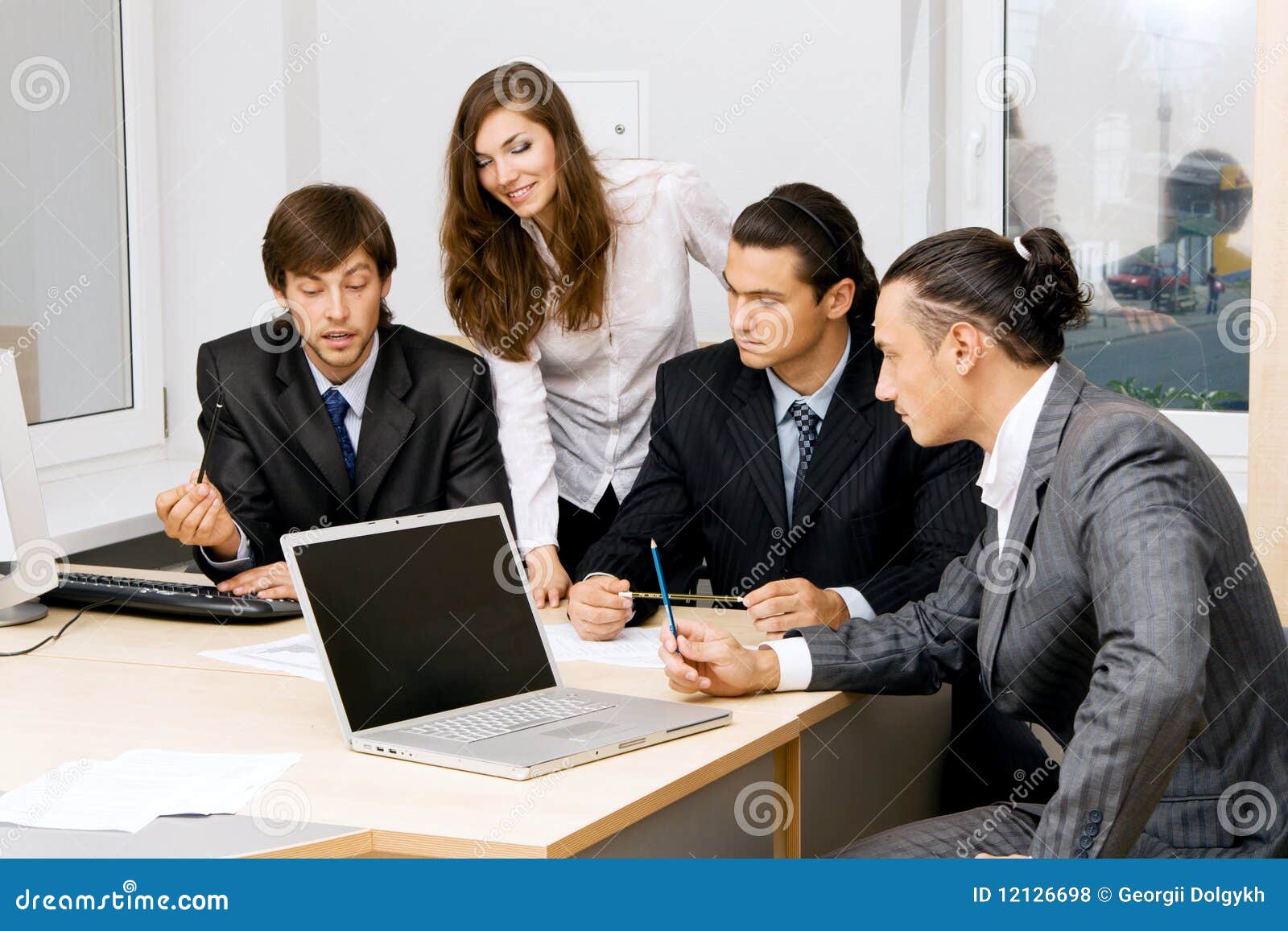 Business Team Having a Discussion Stock Photo - Image of conference ...