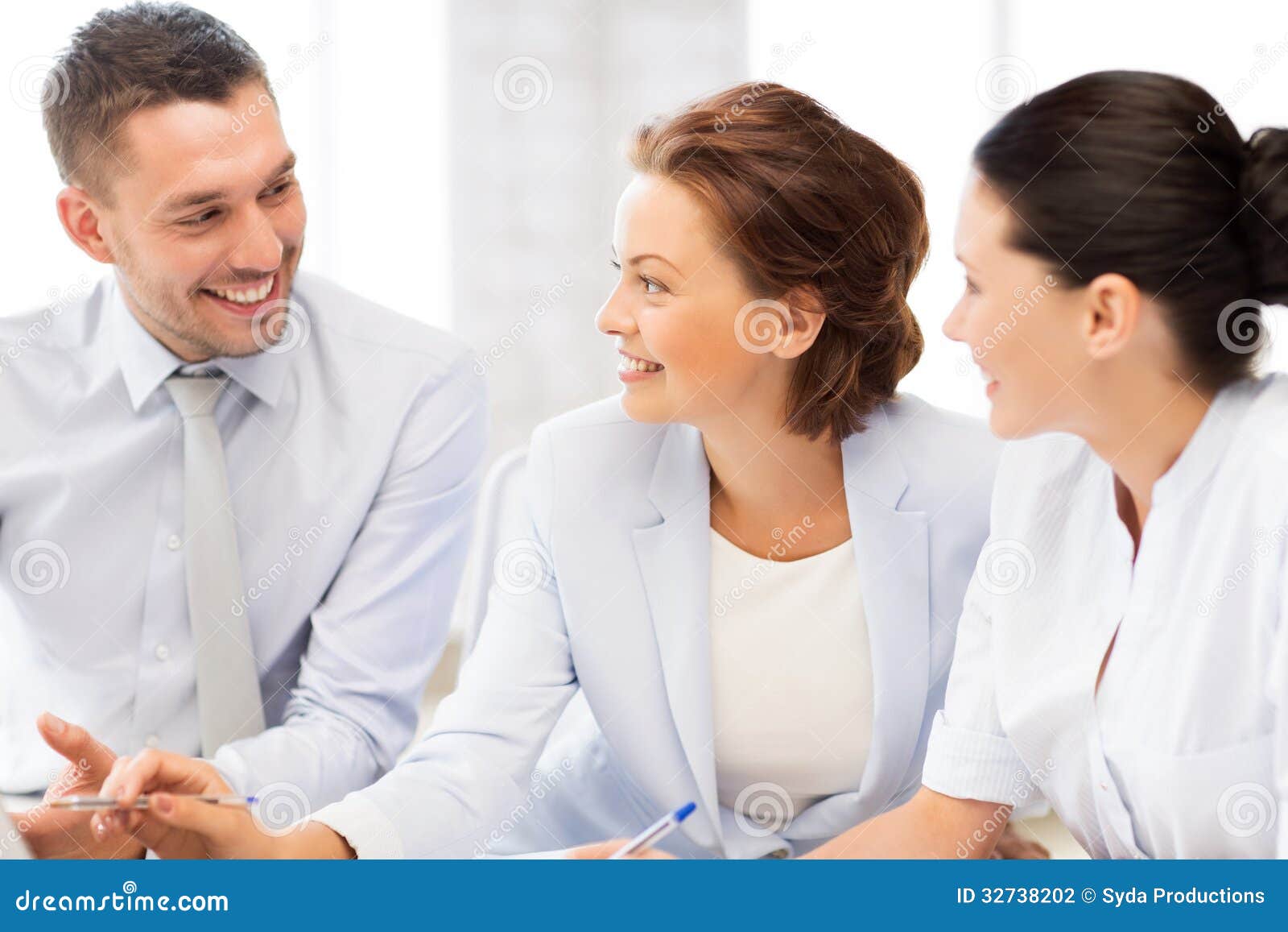 Business Team Having Discussion in Office Stock Photo - Image of ...