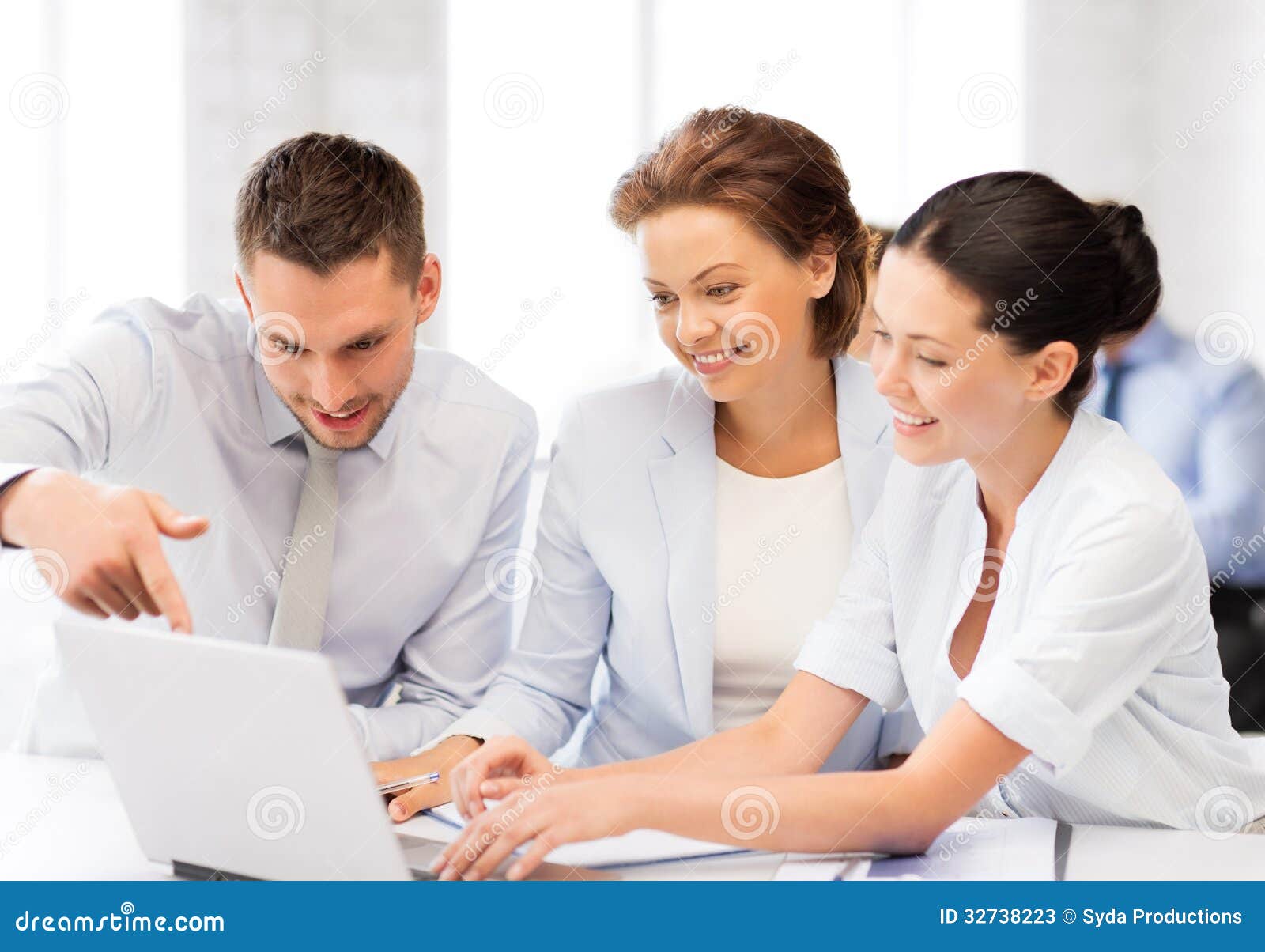 Business Team Having Discussion in Office Stock Image - Image of ...