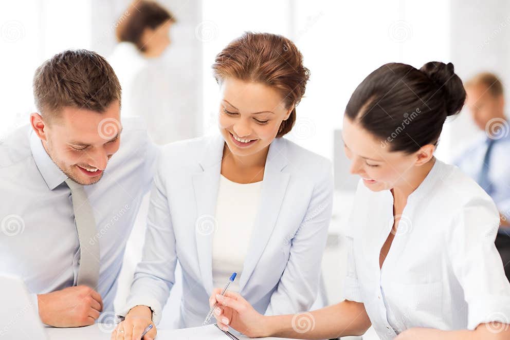 Business Team Having Discussion in Office Stock Photo - Image of ...