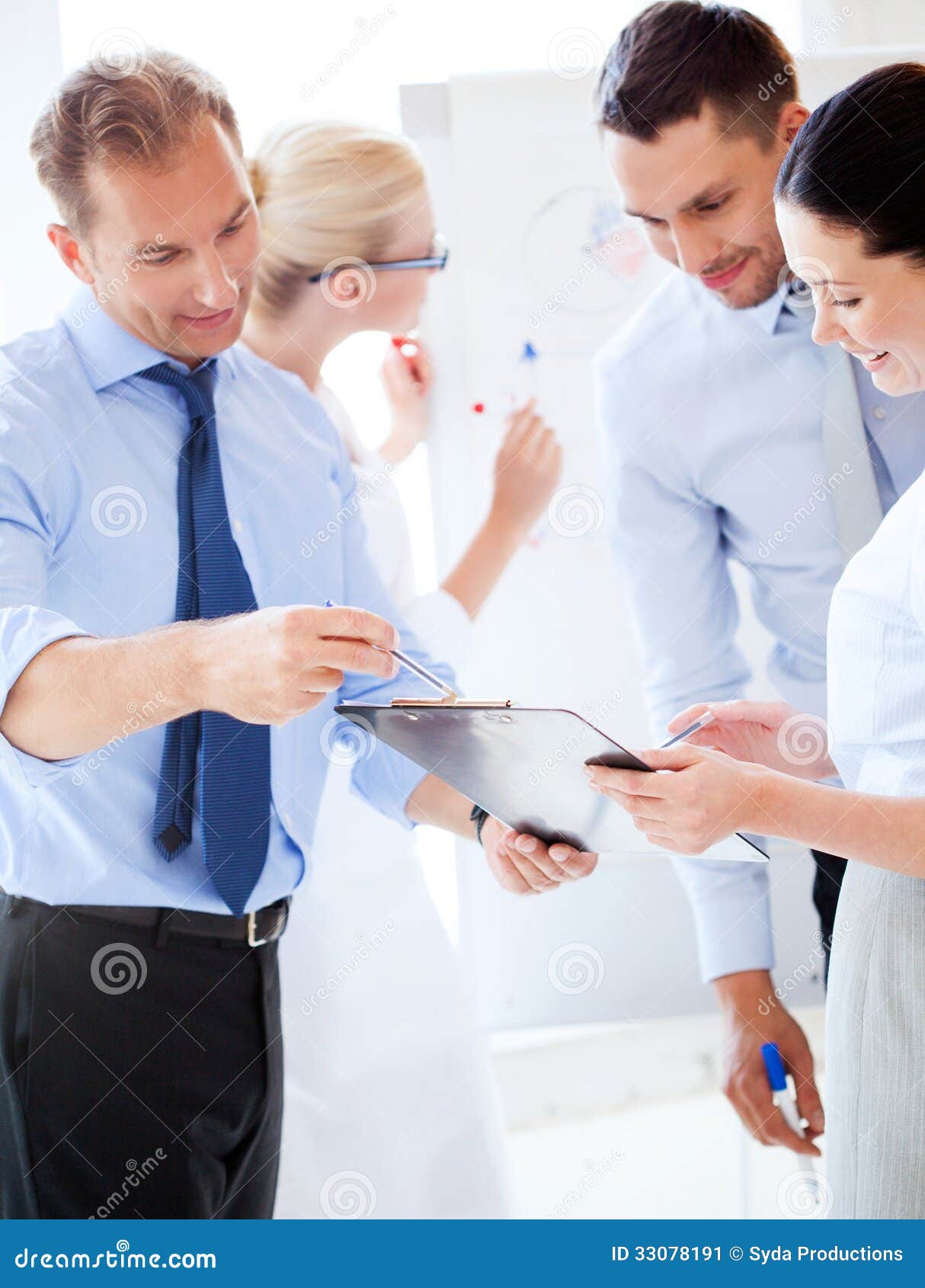 Business Team Having Discussion in Office Stock Image - Image of group ...