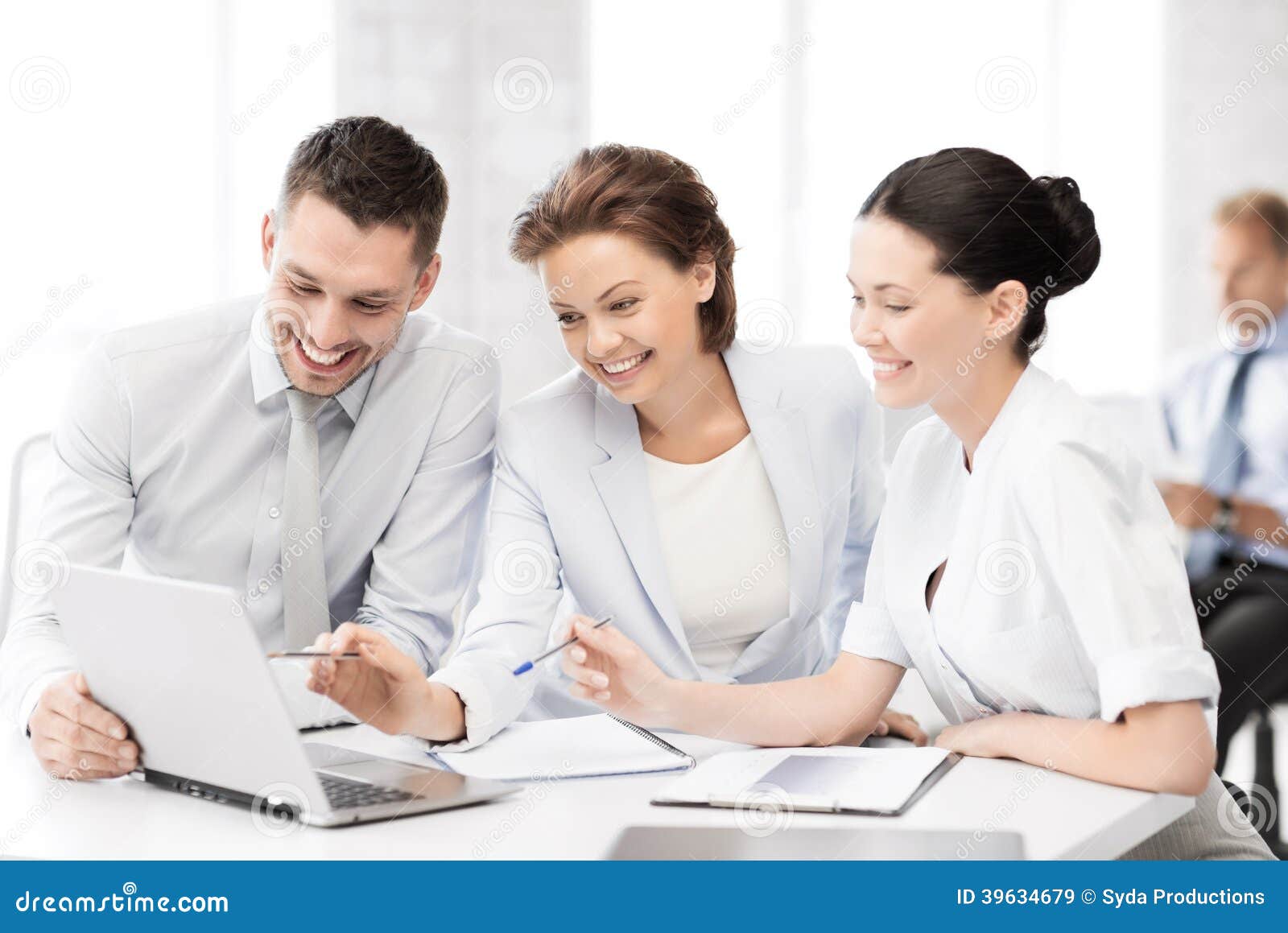 Business Team Having Discussion in Office Stock Image - Image of ...