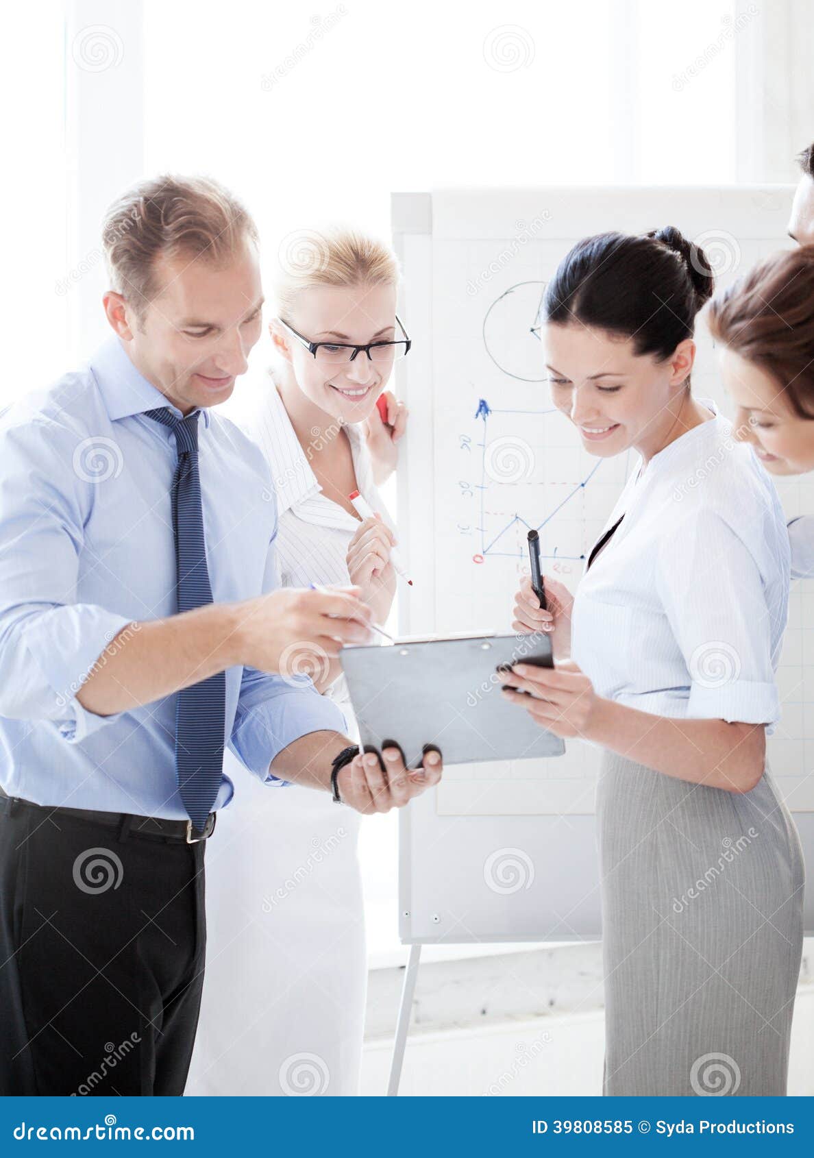 Business Team Having Discussion in Office Stock Image - Image of ...