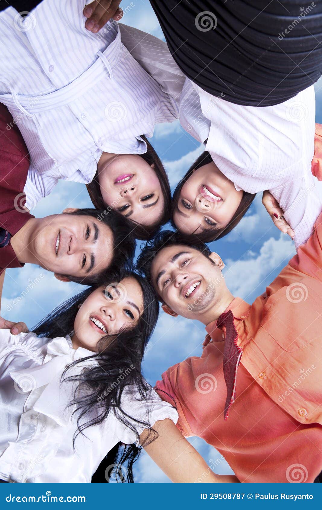 Manager In Huddle With Womens Football Team Giving Motivational Pep ...