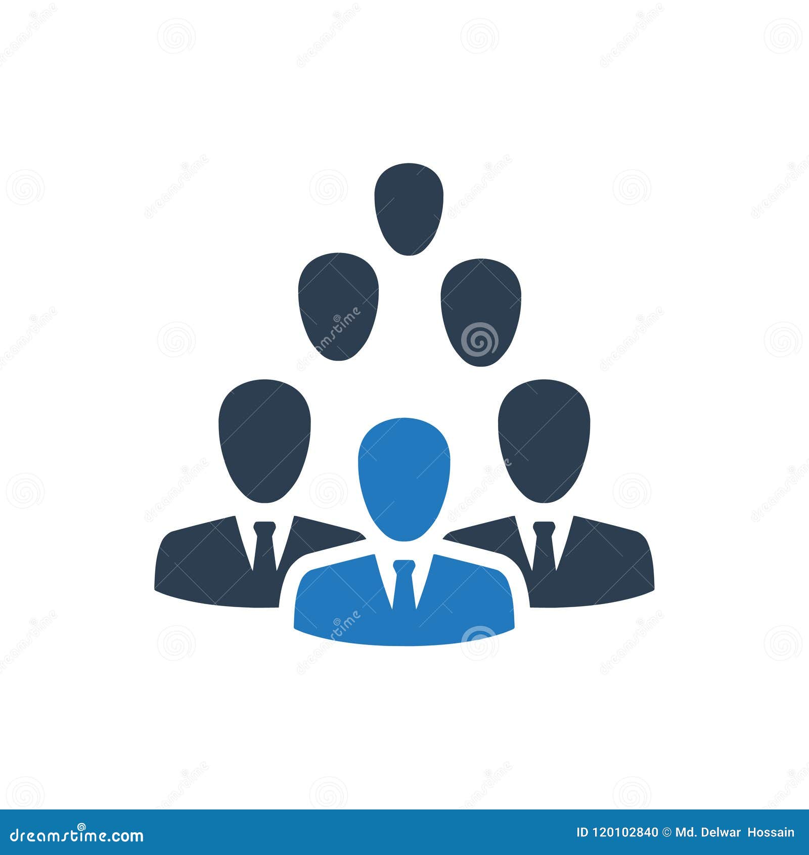 Business Team Icon stock vector. Illustration of users - 120102840