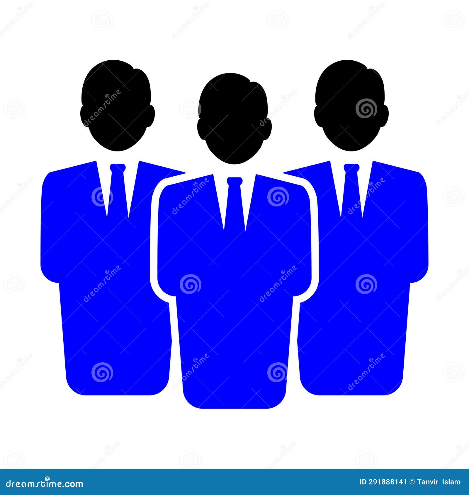 Business Team Icon stock vector. Illustration of meticulously - 291888141