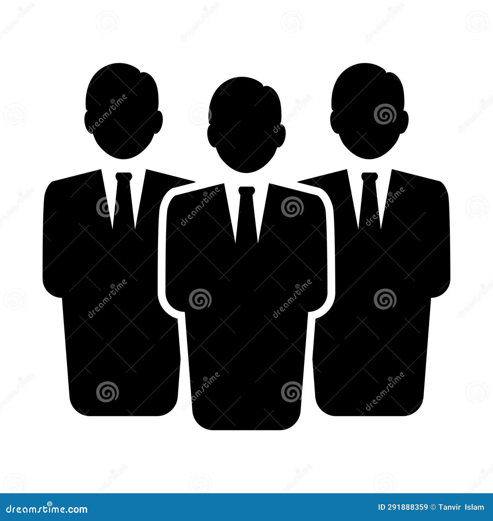 Business Team Icon stock vector. Illustration of sign - 291888359
