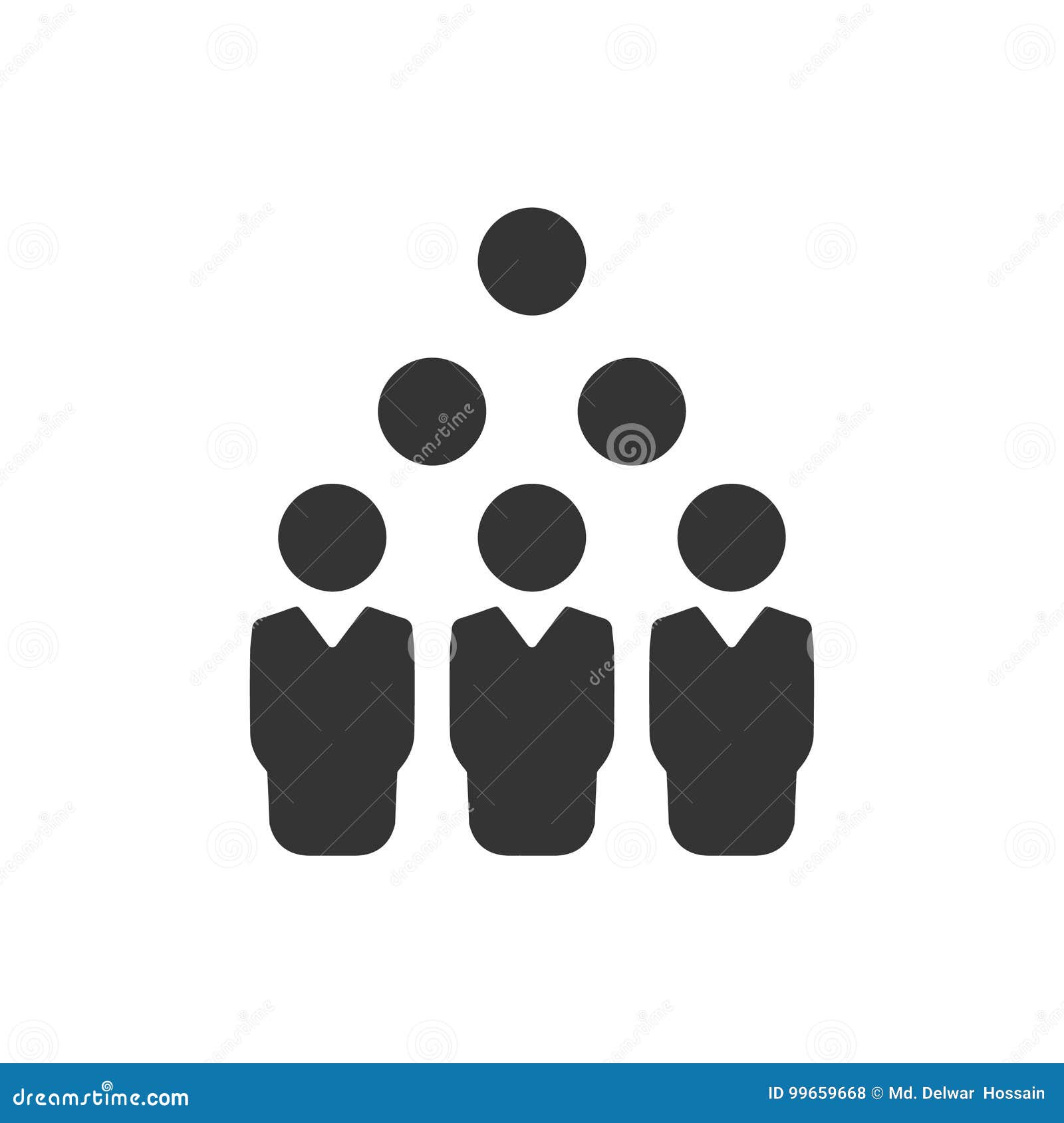 Business Team Icon stock vector. Illustration of vector - 99659668