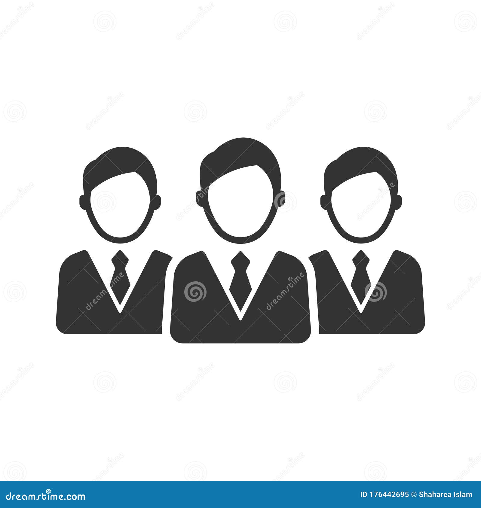 Business Team Icon stock vector. Illustration of manager - 176442695