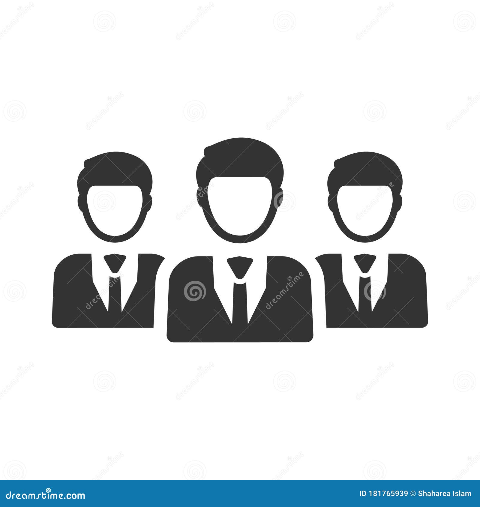Business Team Icon stock vector. Illustration of team - 181765939