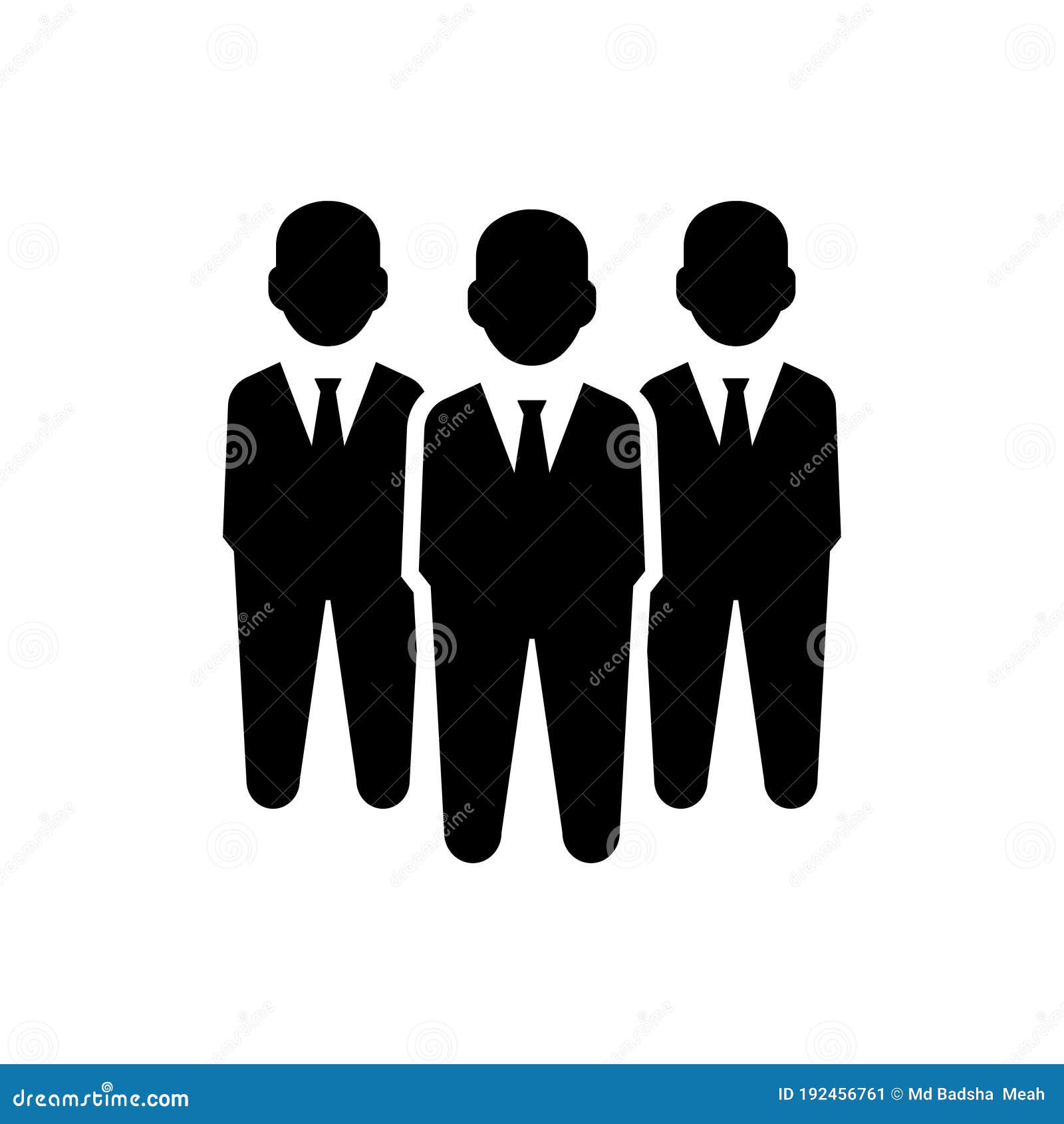 Business Team Icon stock vector. Illustration of vector - 192456761