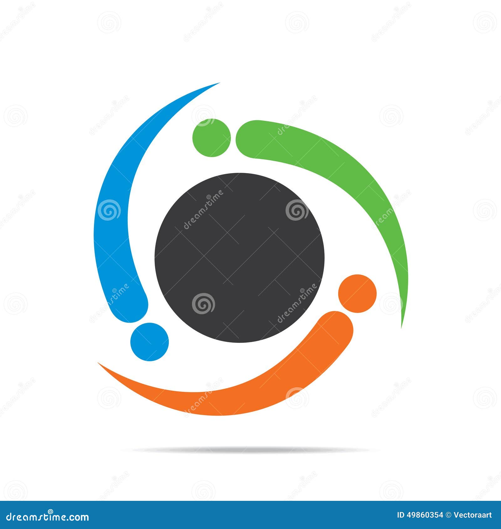 Business team icon design stock vector. Illustration of blue - 49860354