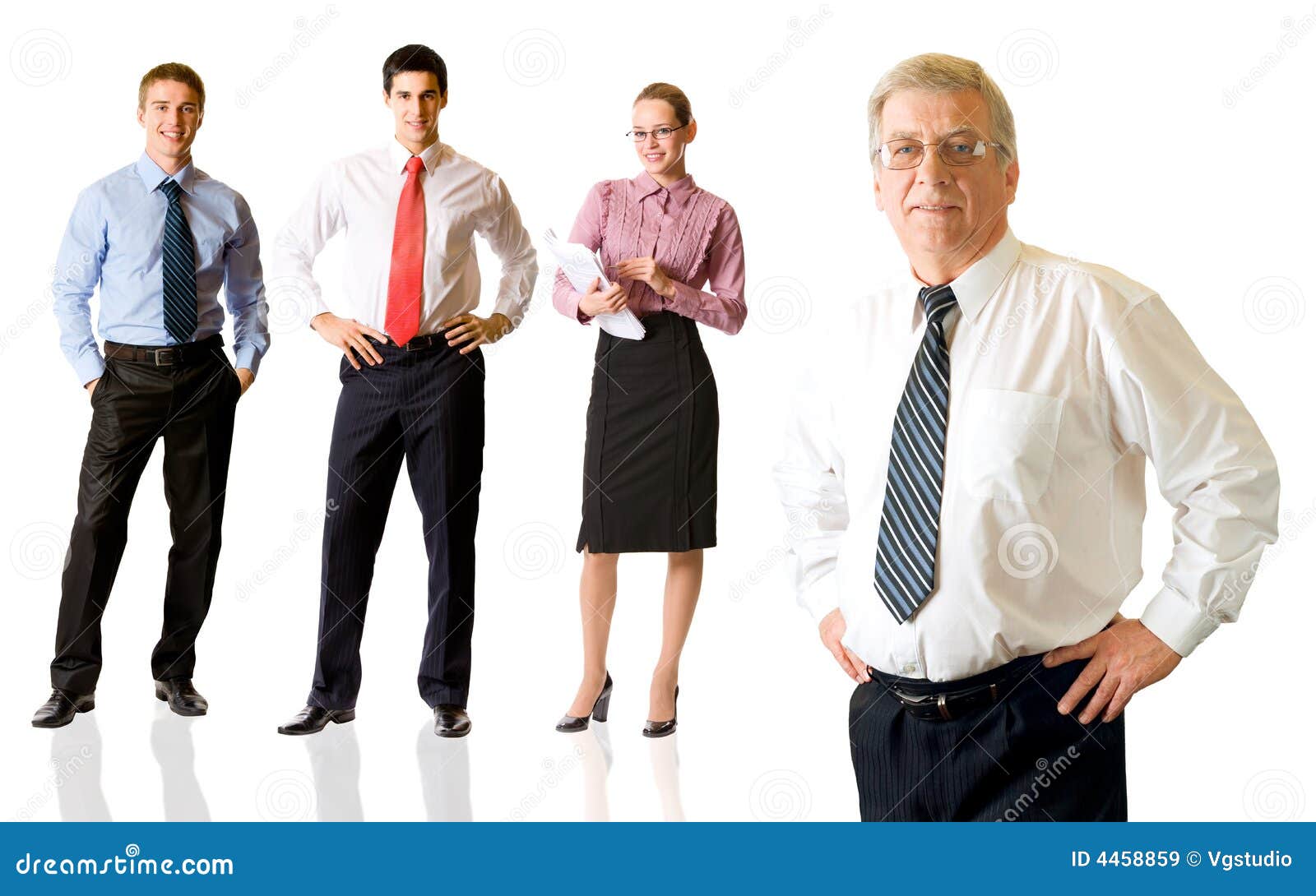 Business team, isolated stock image. Image of colleagues - 4458859