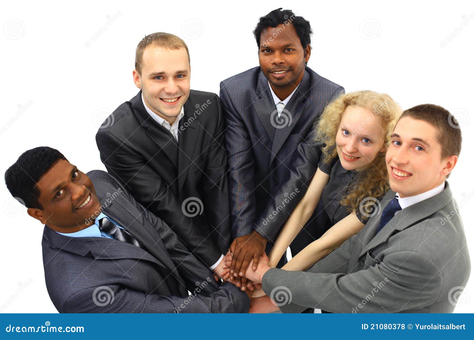 Business Team Isolated Over Stock Photo - Image of concept, humen: 21080378