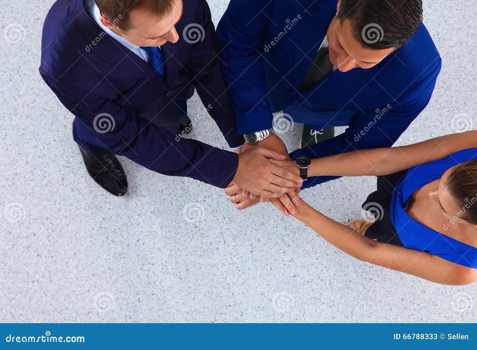 Business Team Joining Hands Together Stock Image - Image of laughing ...