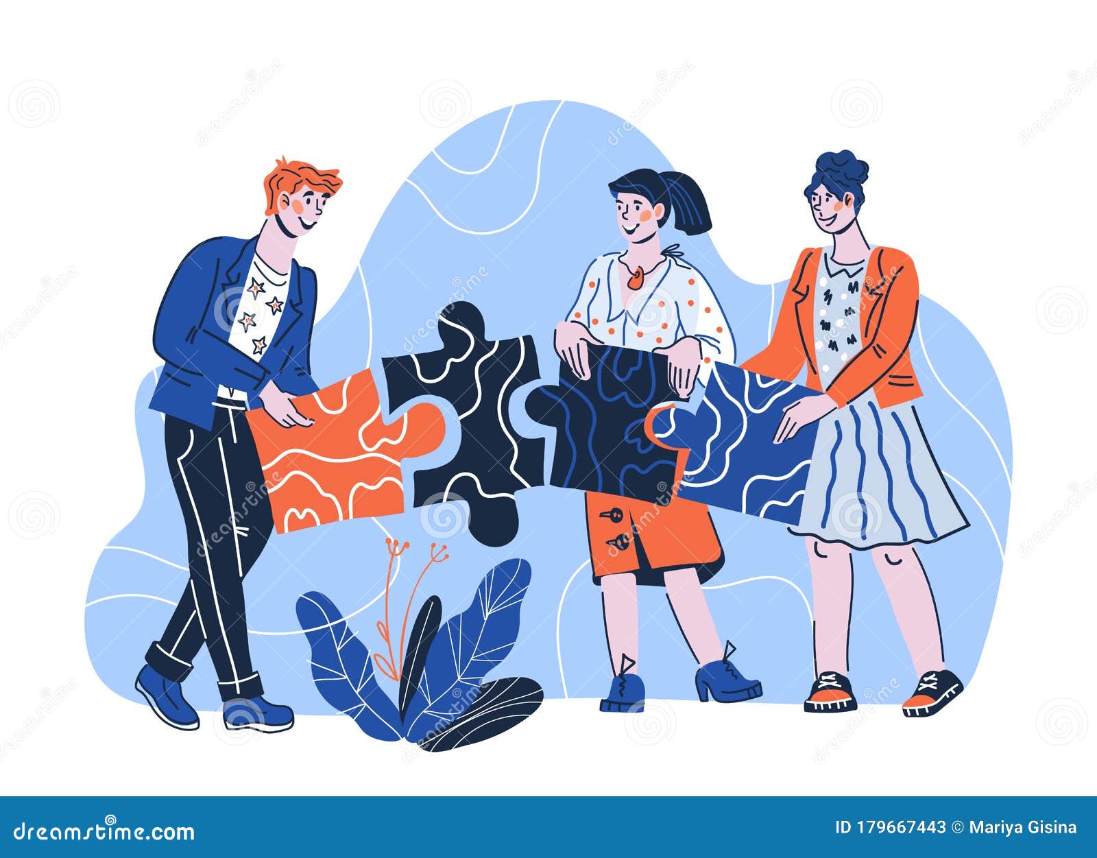 Business Team Joint Task Solution and Cooperation Concept with People ...