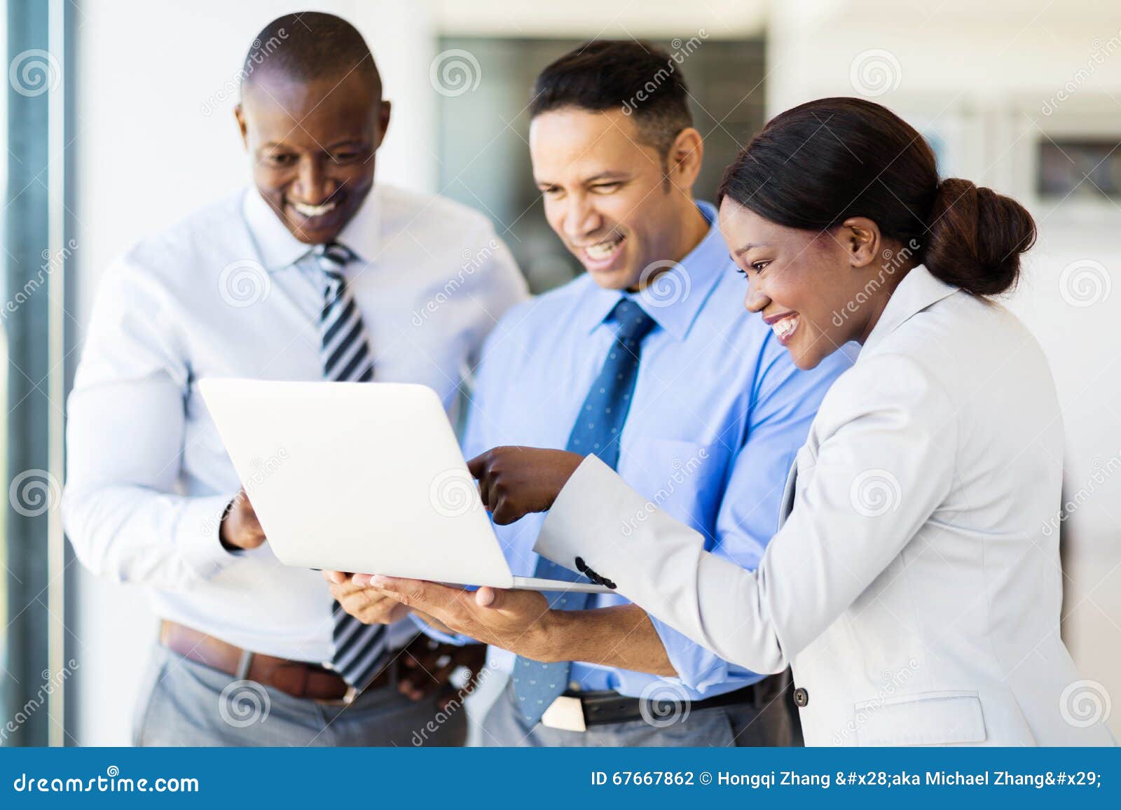 Business Team Laptop Computer Stock Photo - Image of businesswoman ...