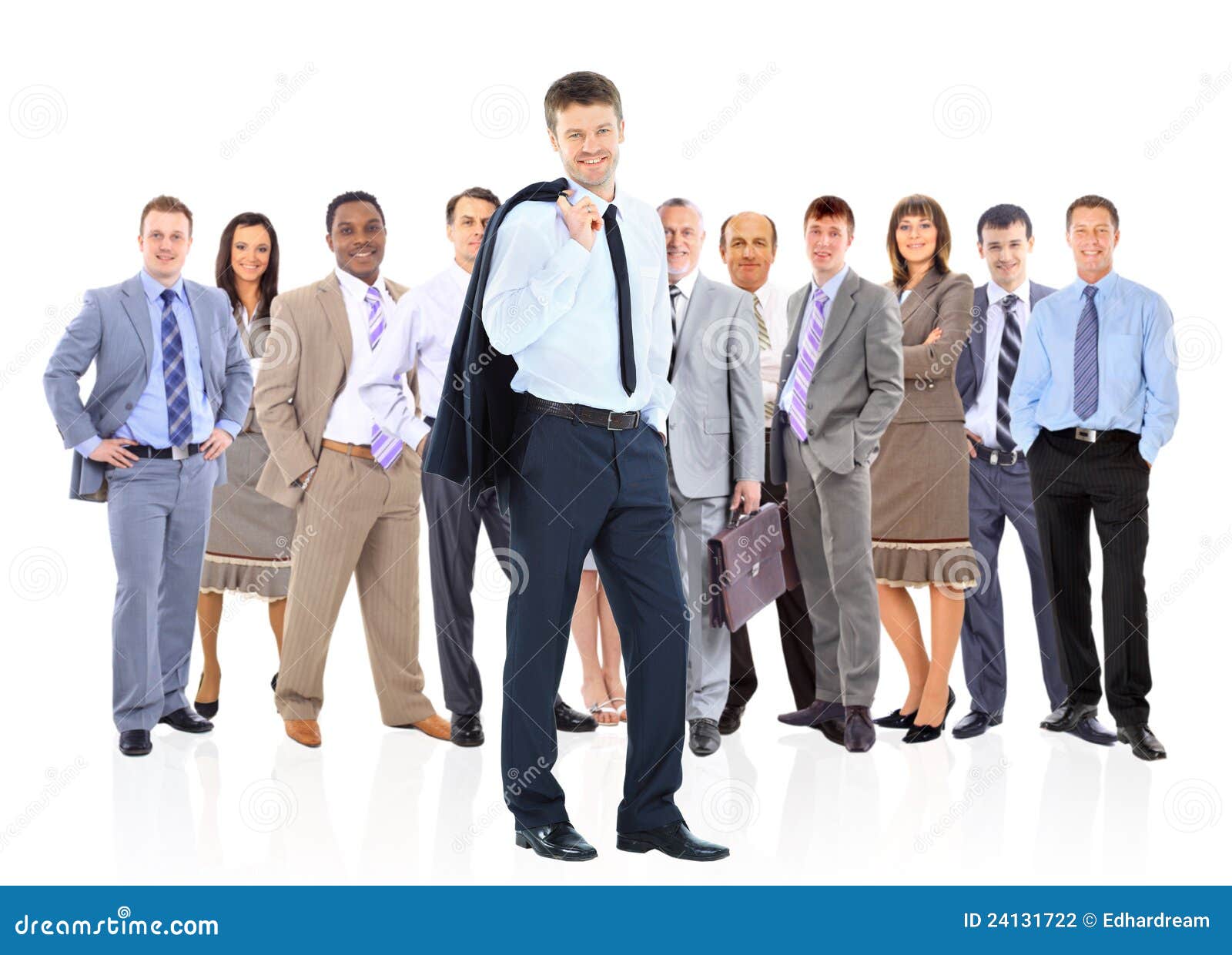 Business team and leader stock photo. Image of businessmen - 24131722