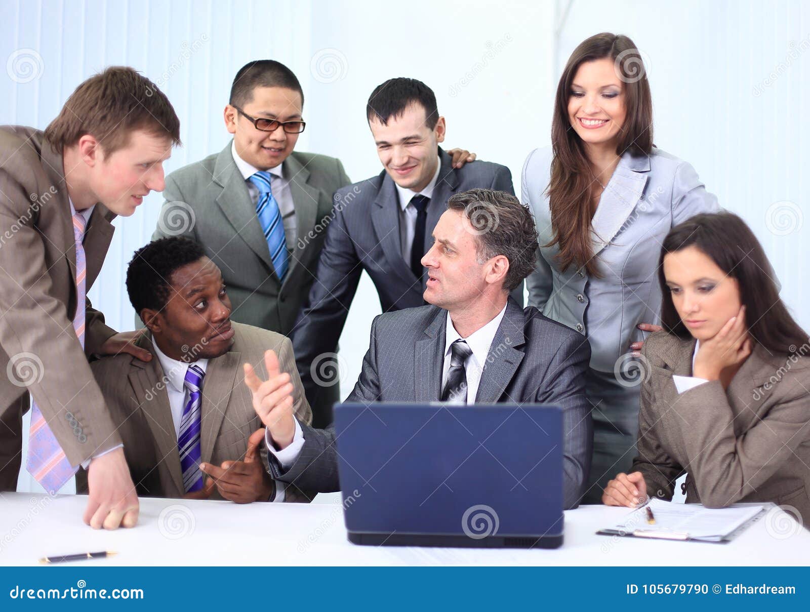 Manager and Business Team in Office Stock Photo - Image of organization ...