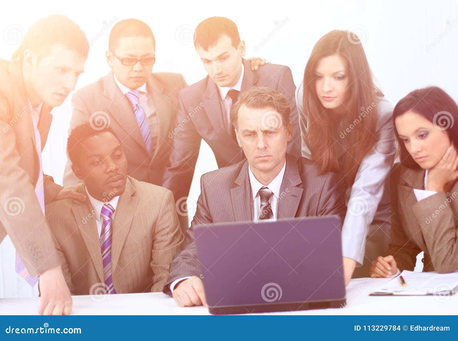 Manager and Business Team in Office Stock Photo - Image of ...