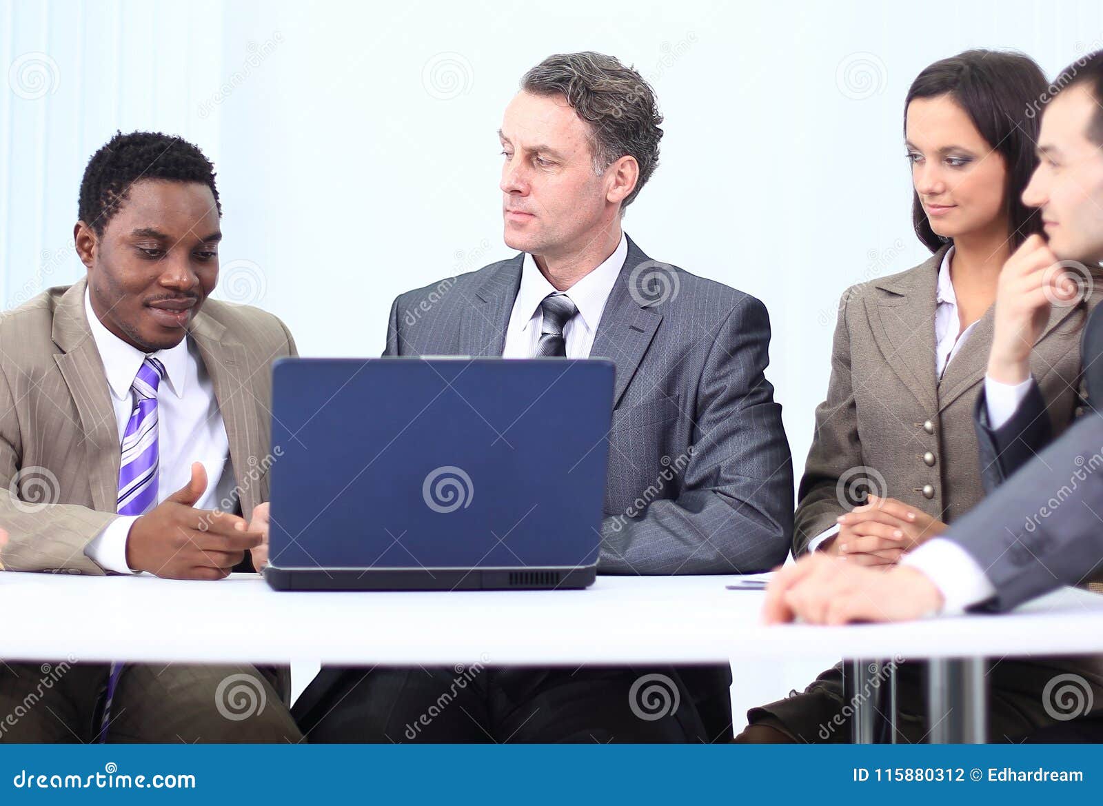 Business Team Discussing a New Business Plan Stock Photo - Image of ...