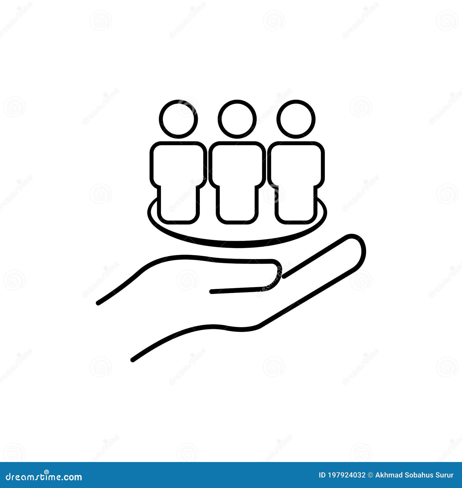 Business Team Line Icon. Business Network Icon. Design Vector Stock ...