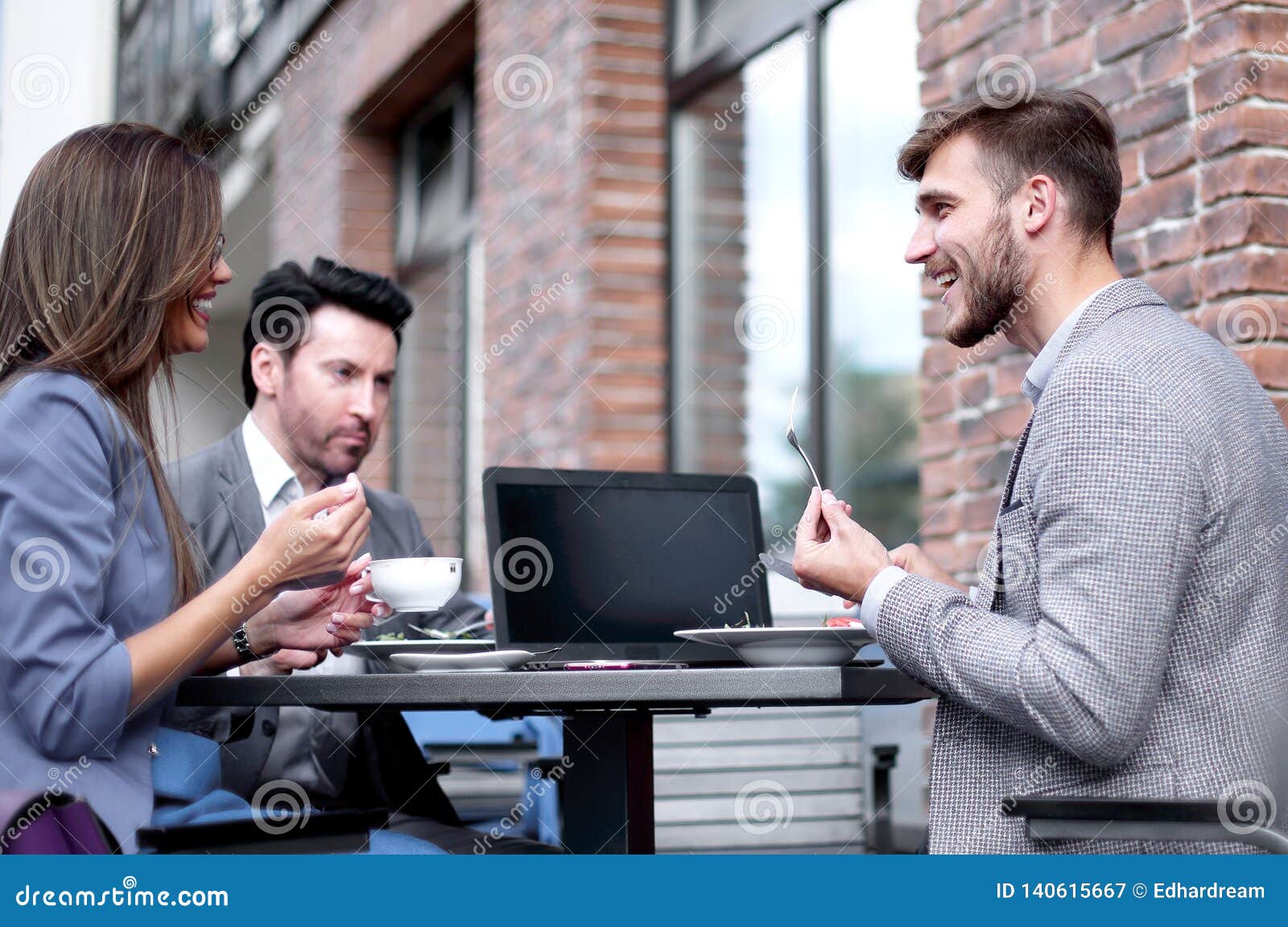 Usiness team at lunchtime. stock image. Image of advisor - 140615667