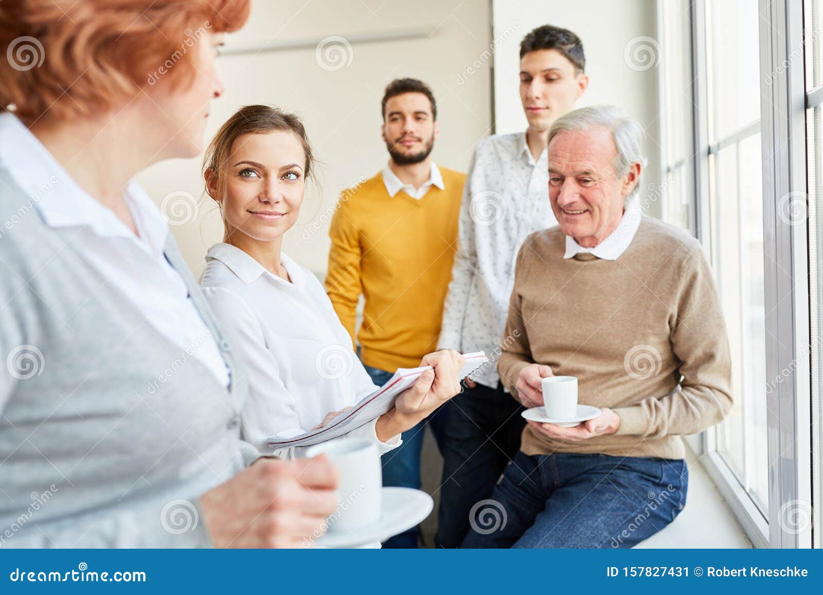 Business Team Making Small Talk Stock Image - Image of communication ...
