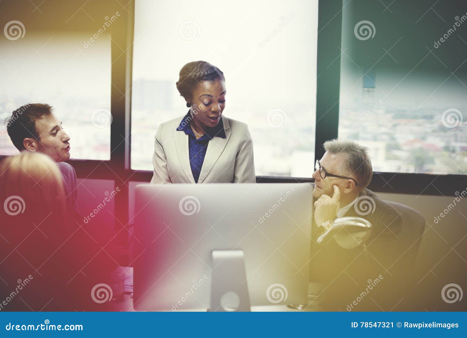 Business Team Meeting Discussion Connection Concept Stock Image - Image ...