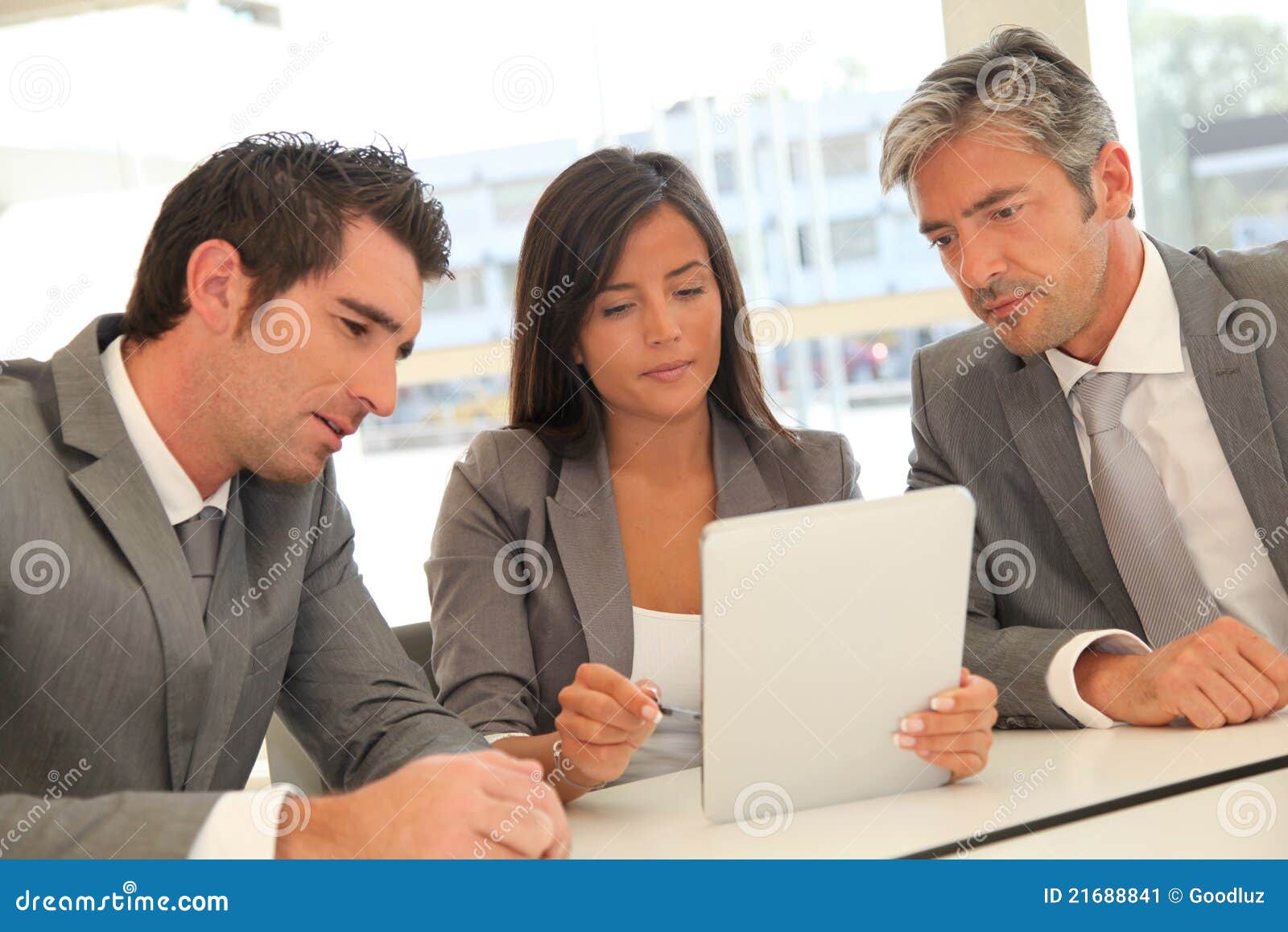 Business Team Meeting in Office Stock Image - Image of adults ...