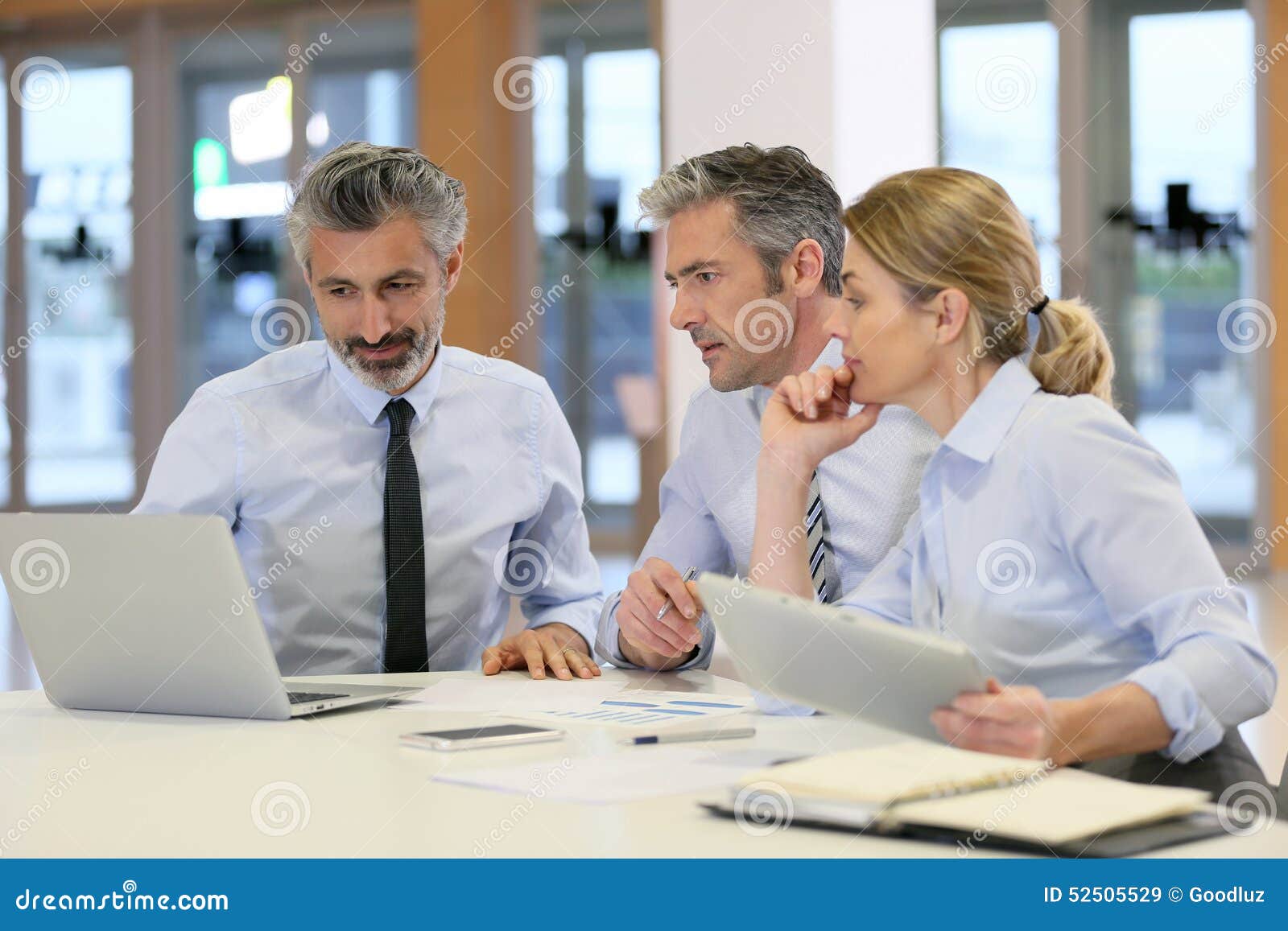 Business Team Meeting at Office Stock Image - Image of budget ...