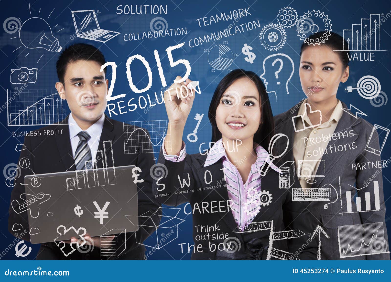 Business Team in Meeting for Resolution Stock Photo - Image of business ...