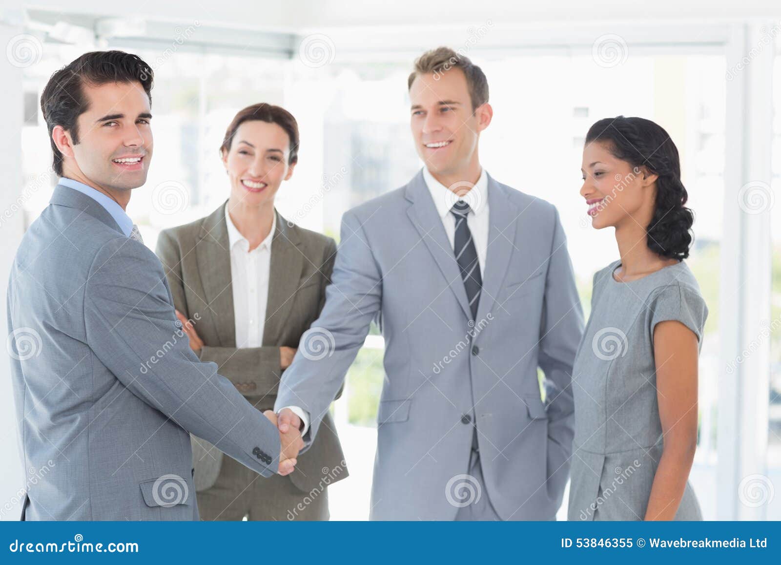 Business Team Meeting Their Partner Stock Image - Image of ...