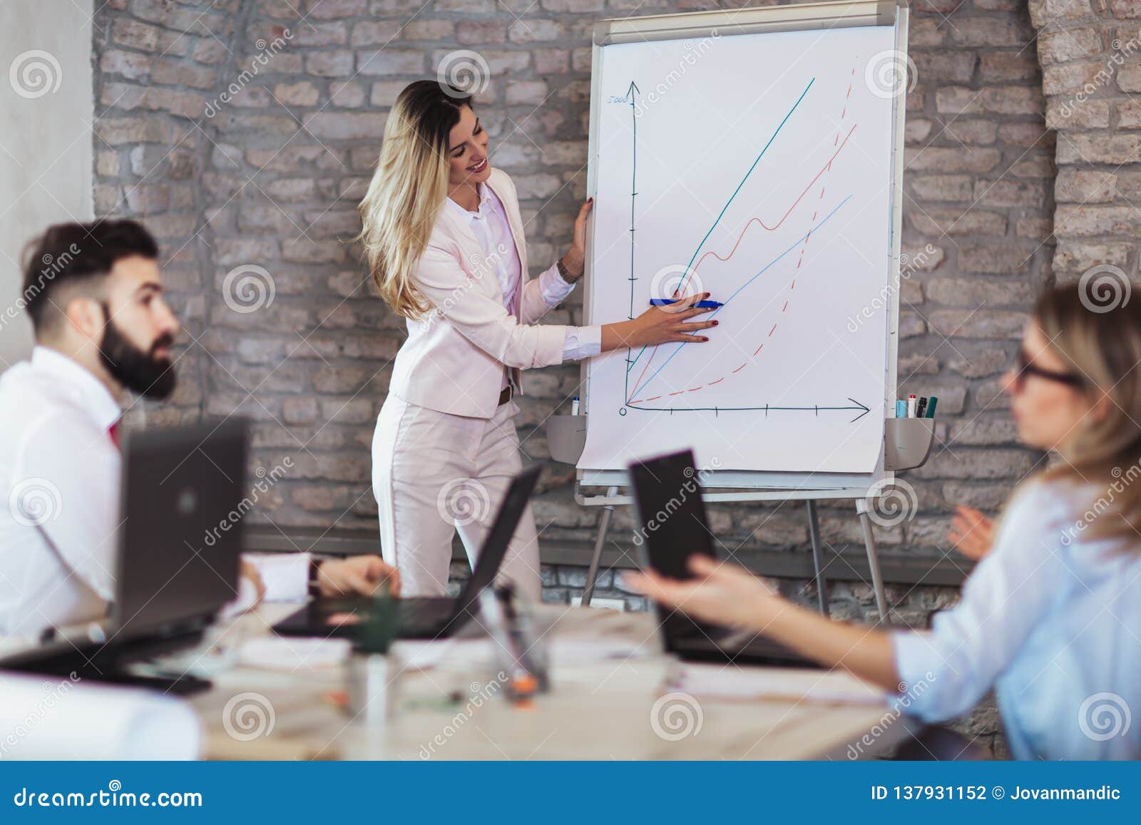 Business Team Meeting Working Presentation Concept Stock Photo - Image ...