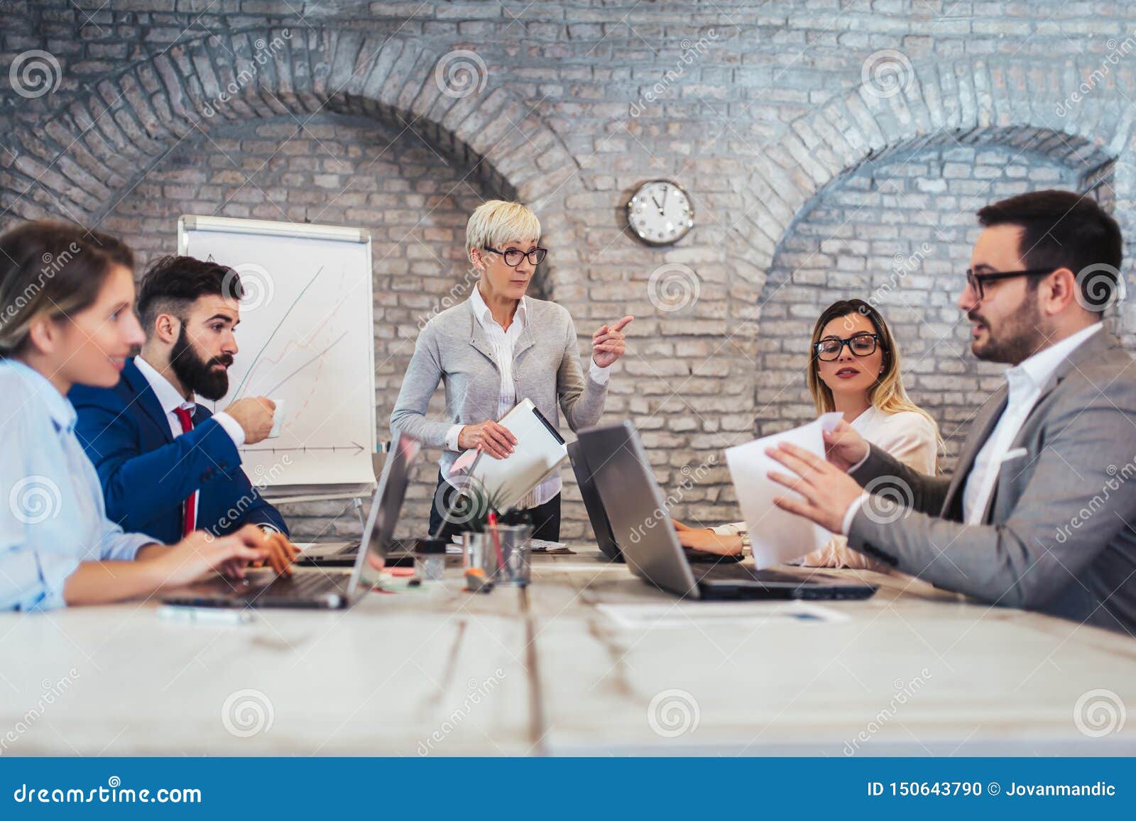 Business Team Meeting Working Presentation Stock Photo - Image of ...