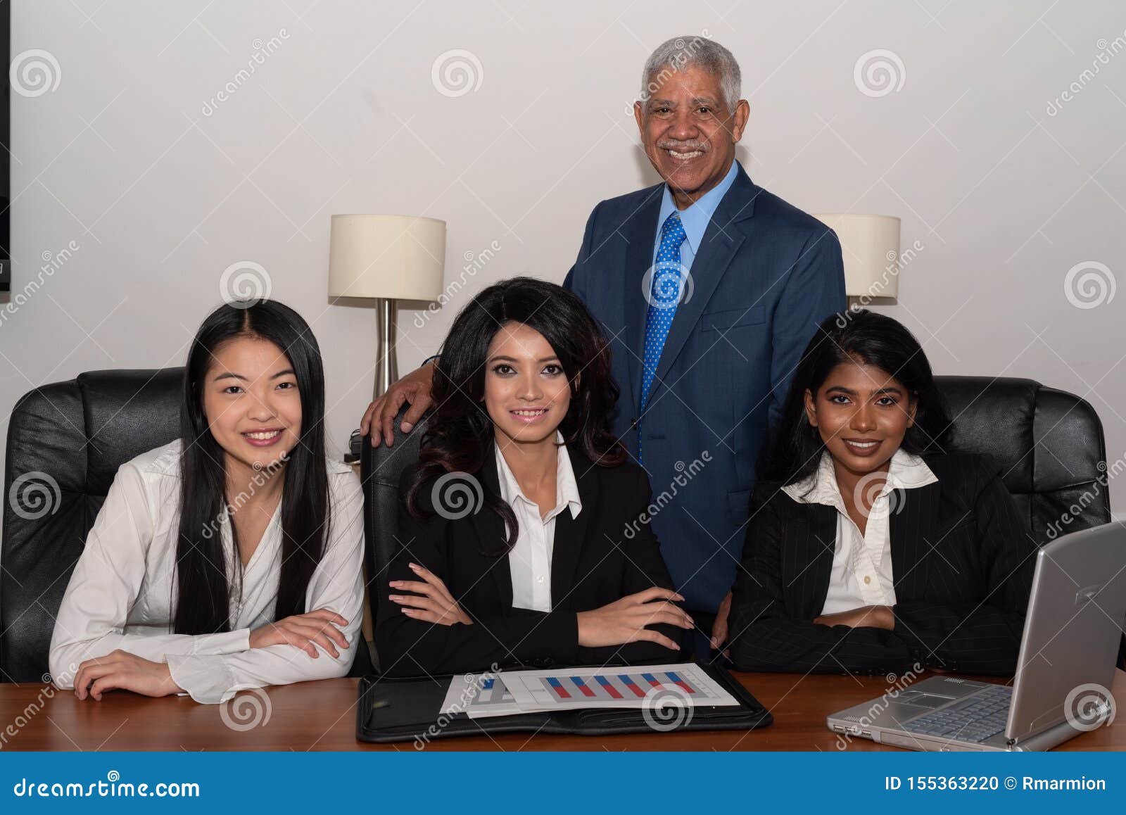 Business Team of Minority Workers Stock Photo - Image of powerful ...