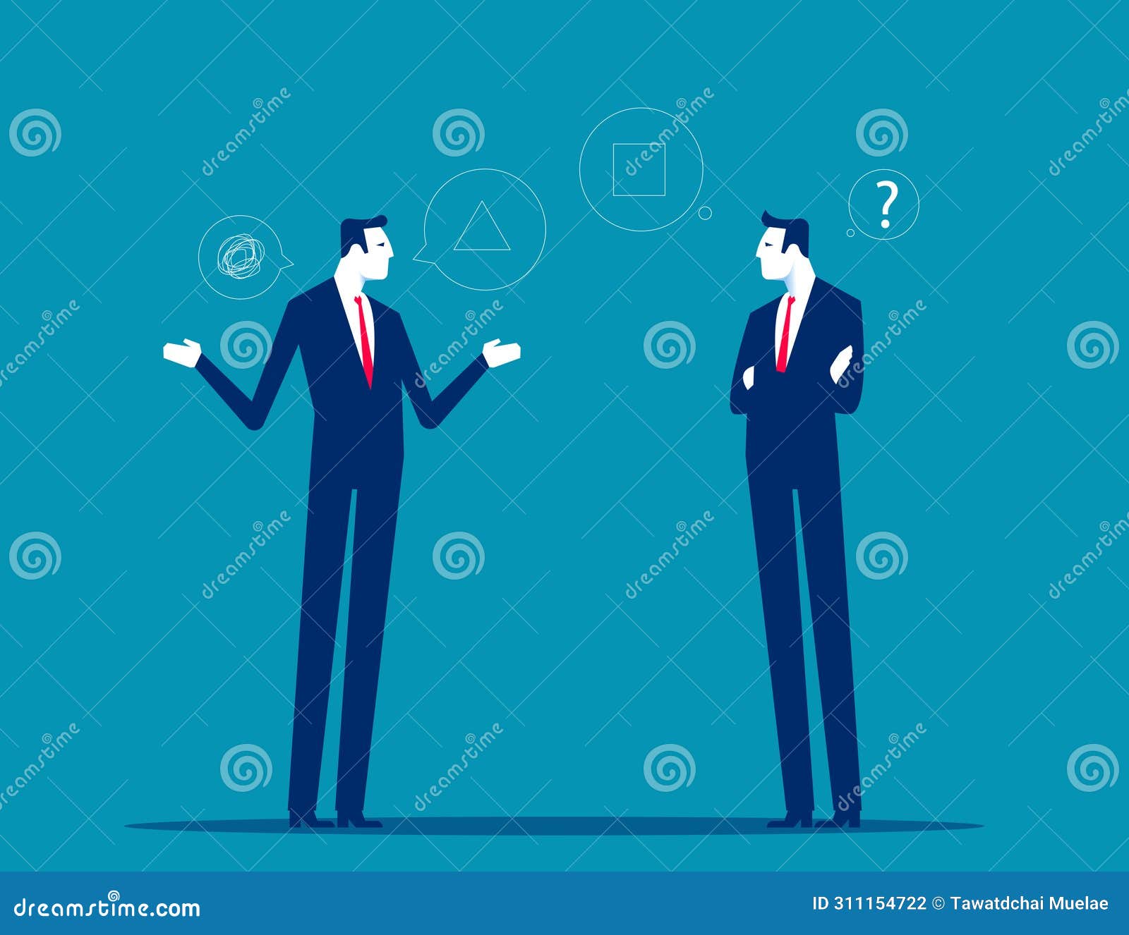 Miscommunication, Tin Can Communication Concept Cartoon Vector ...