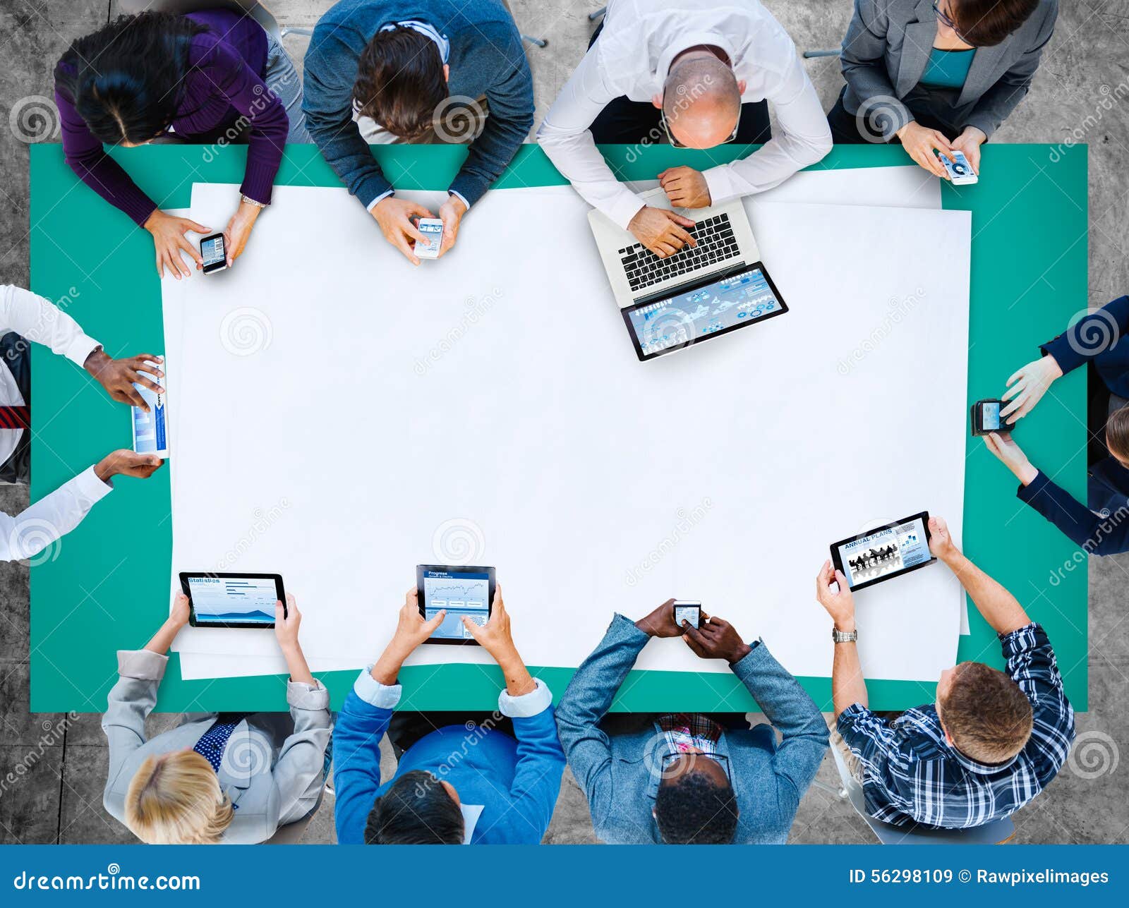 Business Team Networking Connection Communication Concept Stock Image ...