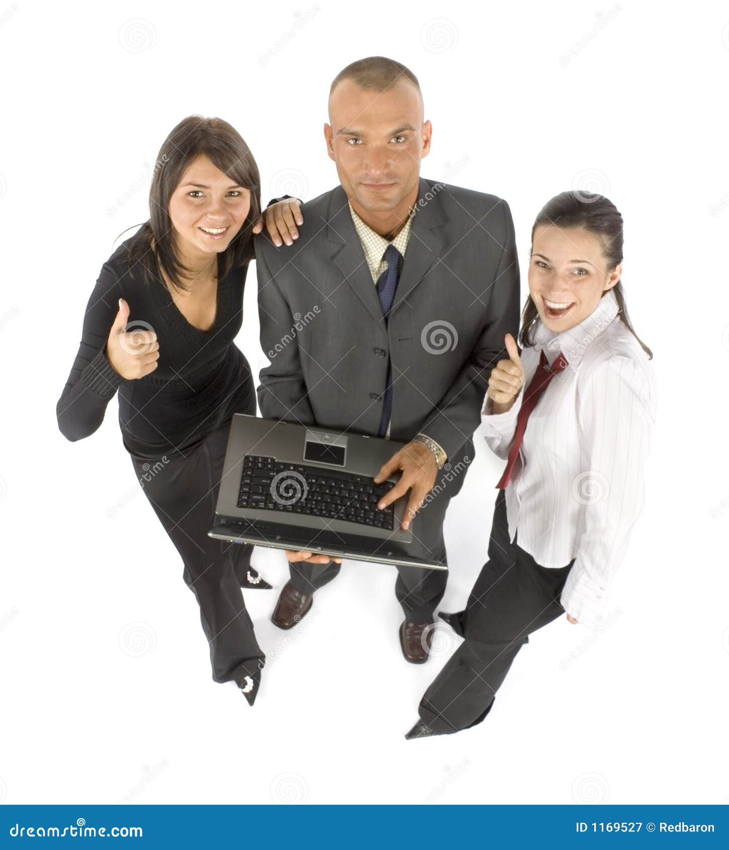 Business Team with Notebook Stock Image - Image of bodies, cartel: 1169527