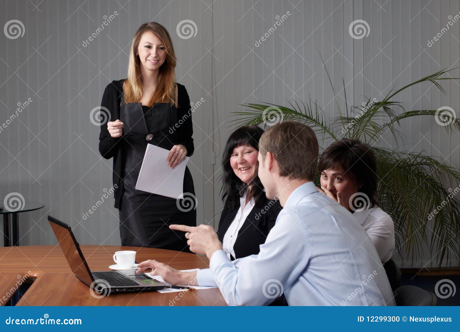 Business team in office stock photo. Image of corporate - 12299300